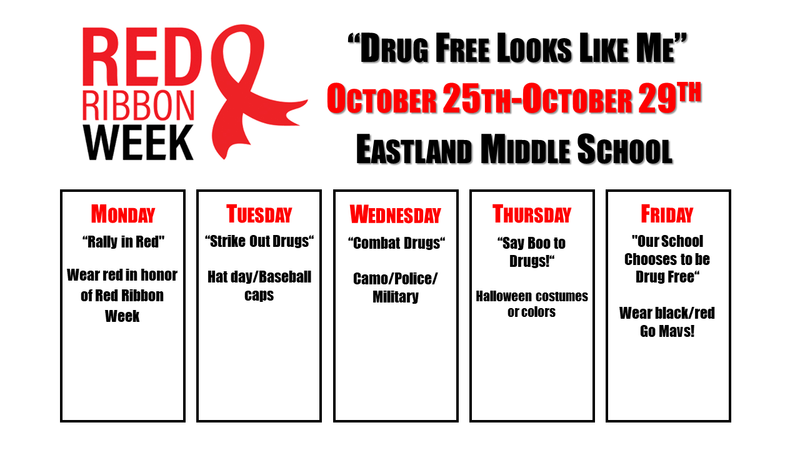 Red Ribbon Week-Dress Up Days EMS | Eastland Middle School